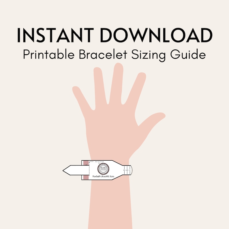 Digital Download Printable Bracelet Sizer Adjustable USA - Etsy