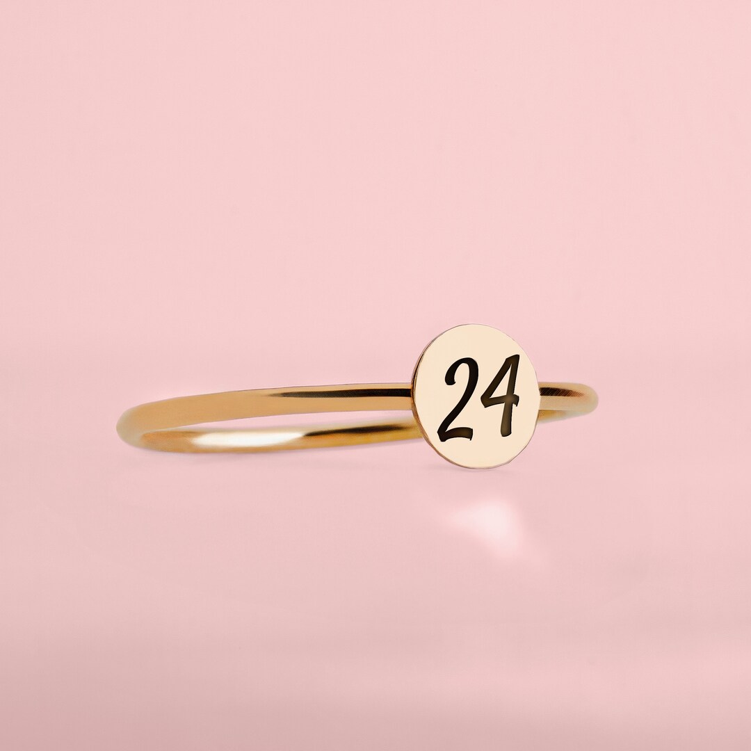 Graduation Year Class Ring Stackable High School or College Stacking ...