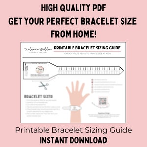Digital Download | Printable Bracelet Sizer | Adjustable USA Wrist Size ...