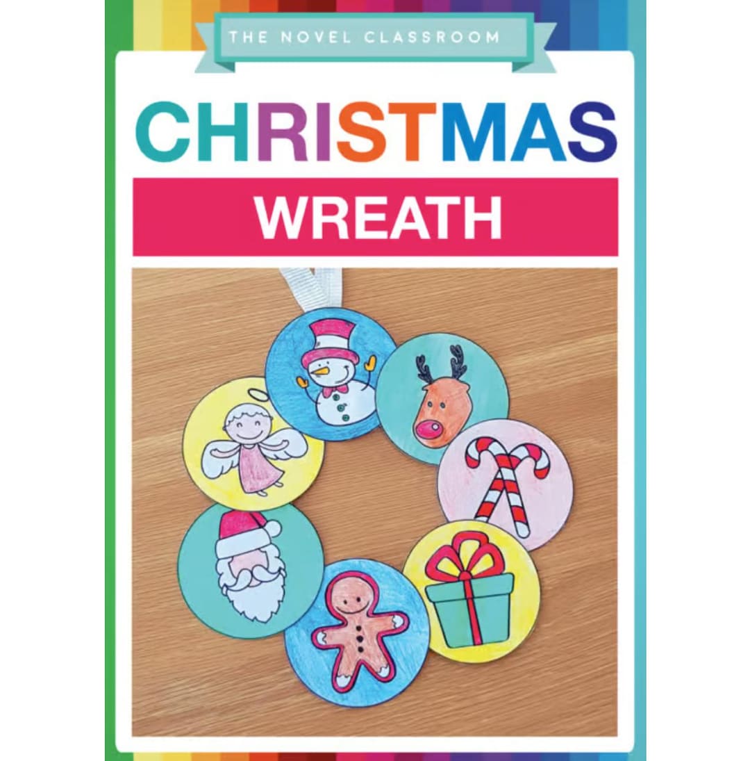 Printable Christmas Wreath Craft – Cut & Glue Holiday Activity for Kids ...