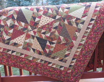 Lap Quilt / Small Double Four Patch Flip Moda Martinique | Etsy