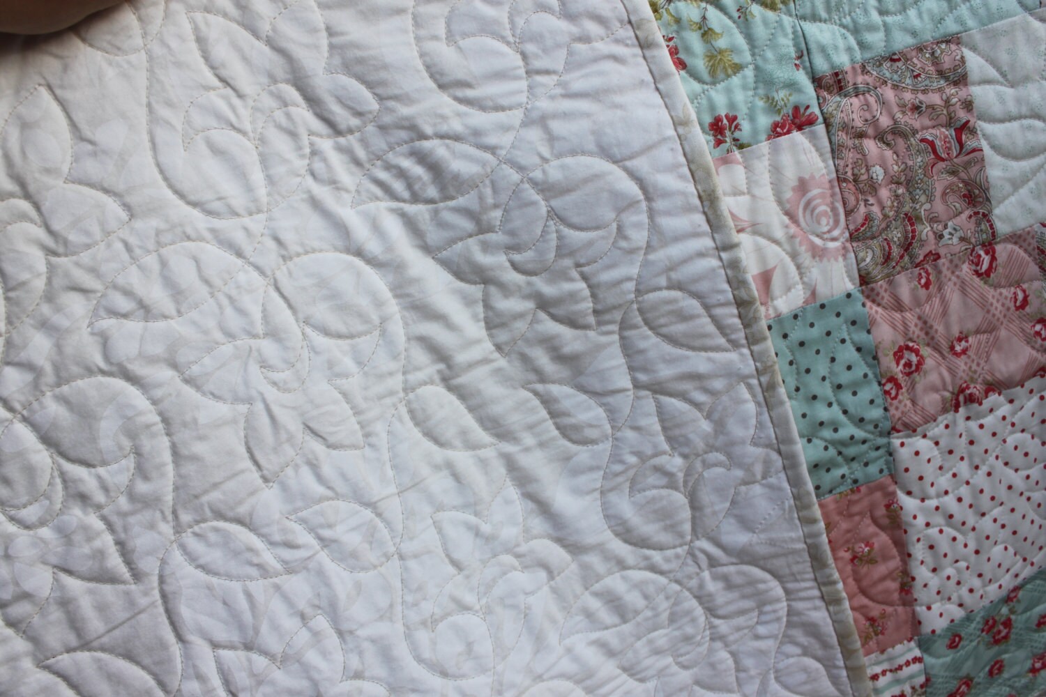 Lap Quilt / Small Double - Four Patch Flip- Moda- Martinique Line ...