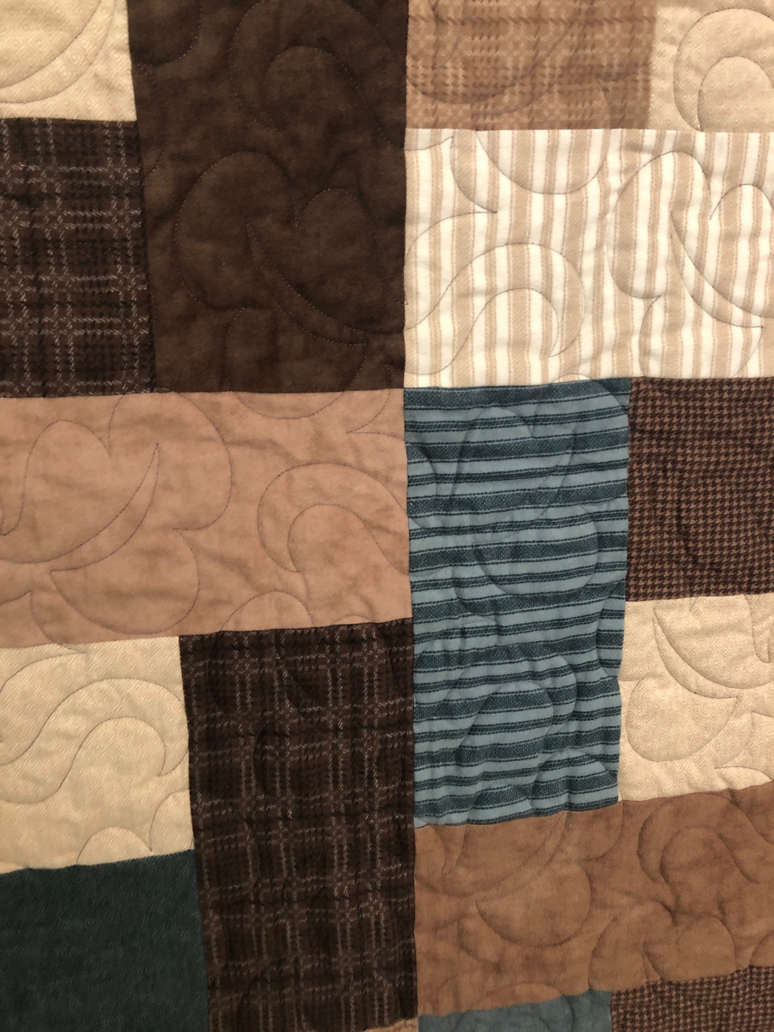 Wooly Plaid Handmade Large Lap Quilt Finished Quilt - Etsy