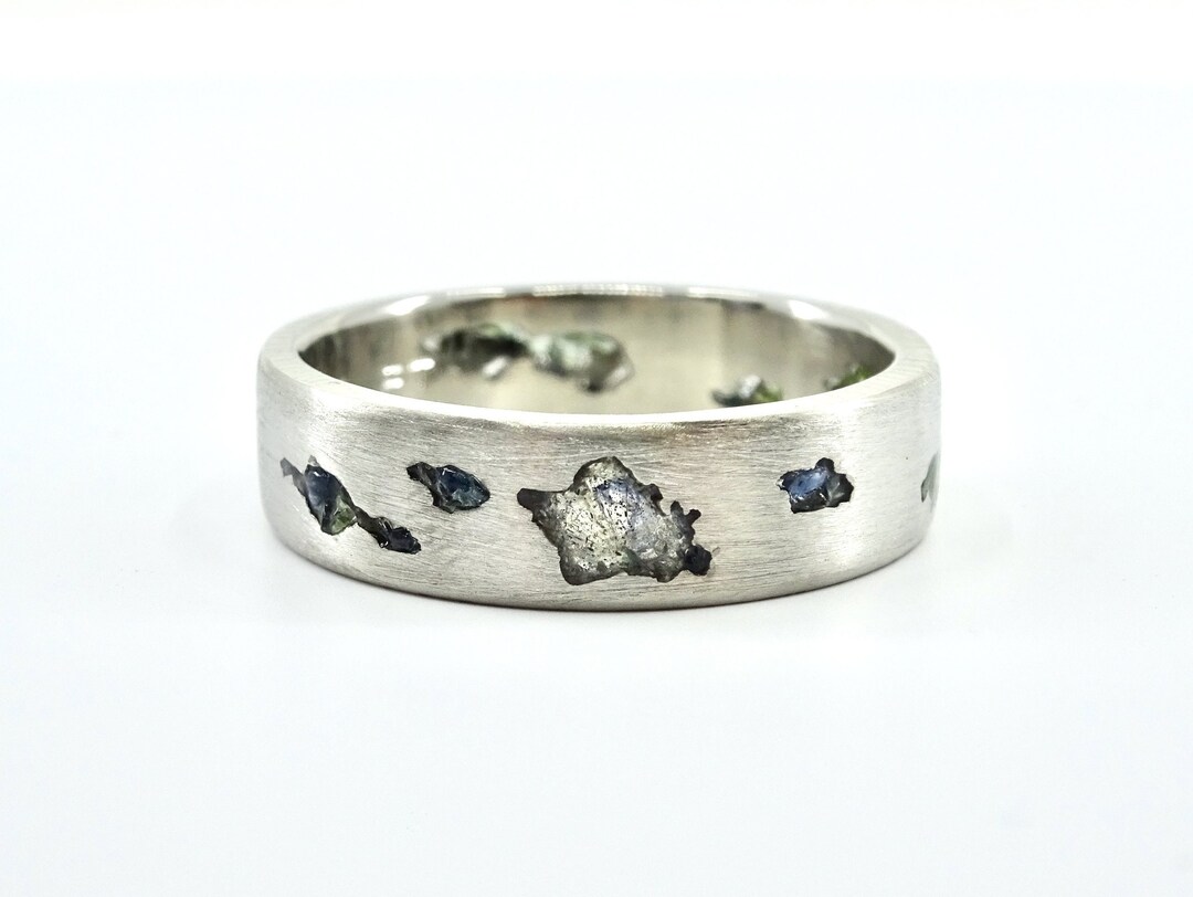 Custom Islands Inlay Ring Custom Island Ring Island Wedding Band ...