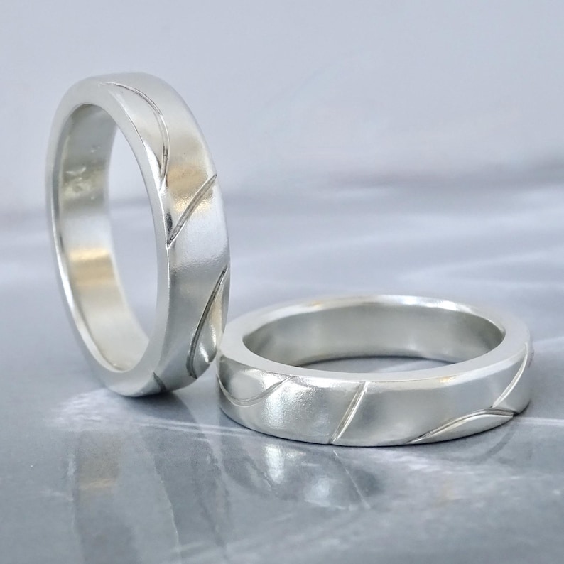 Fresh Tracks Ring | Mens Silver Mountain Band | Women Ski Ring - Etsy ...