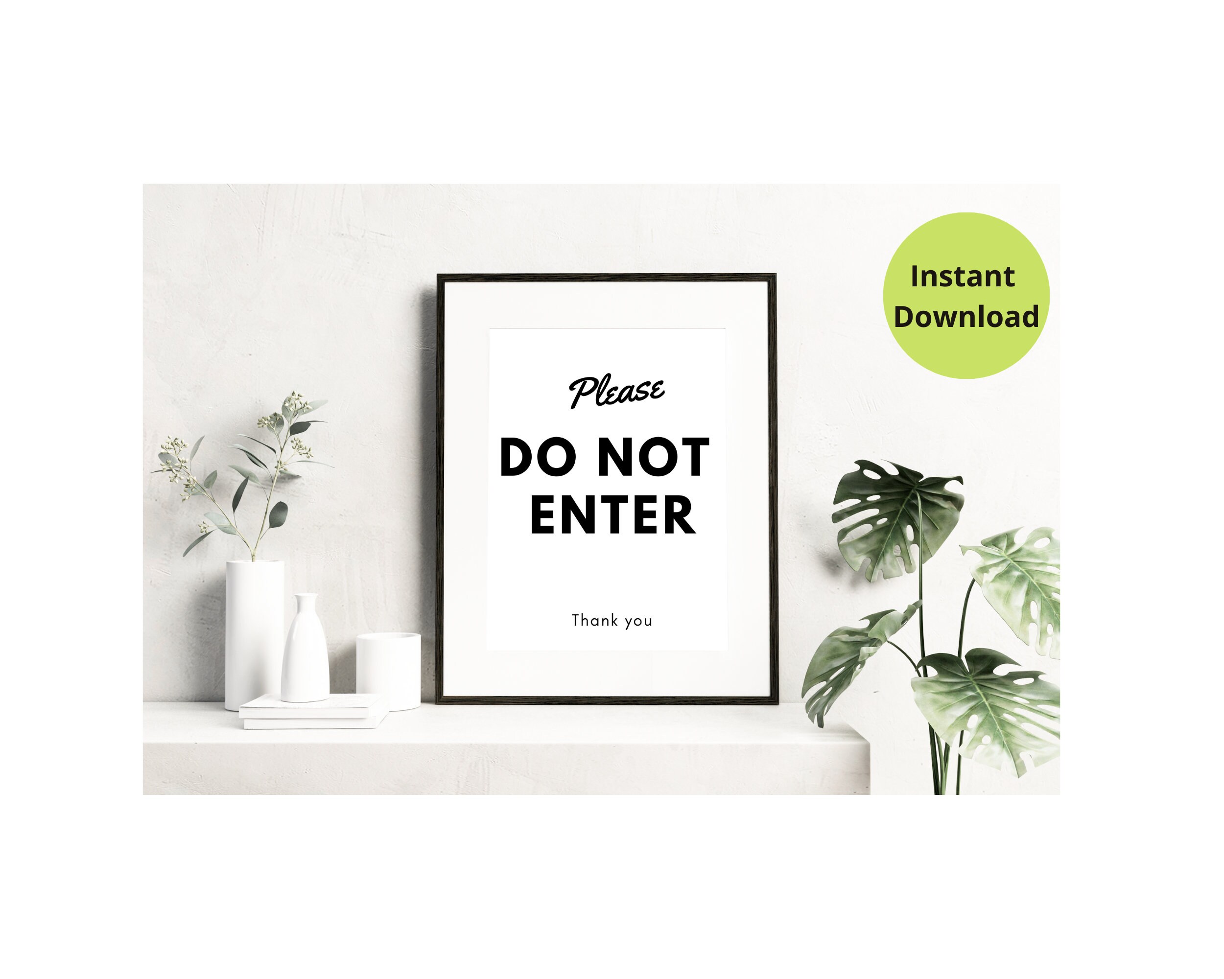 Please Do Not Enter Signs Digital Download - Etsy