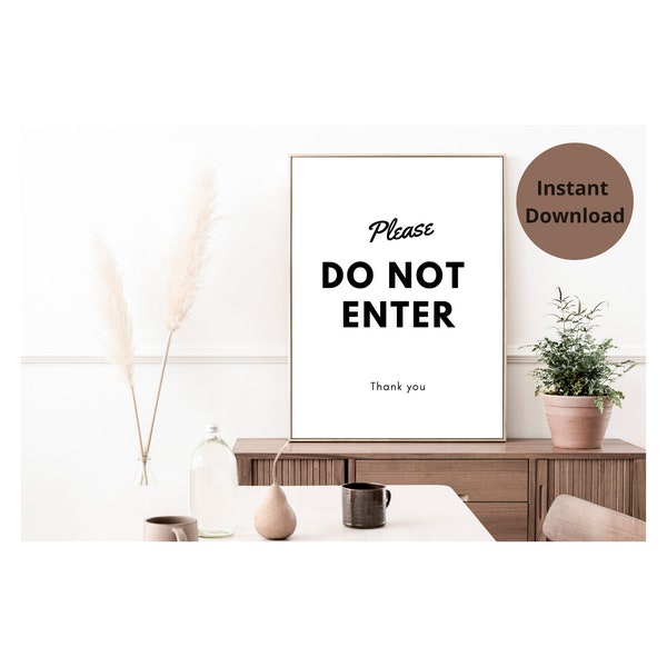 Please Do Not Enter Signs - Etsy