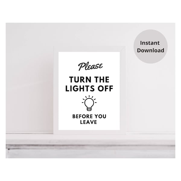 Turn off the Lights - Etsy