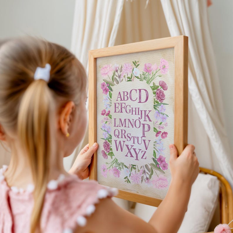 Coquette ABC Alphabet Chart Bundle | Motivational Educational Prints ...