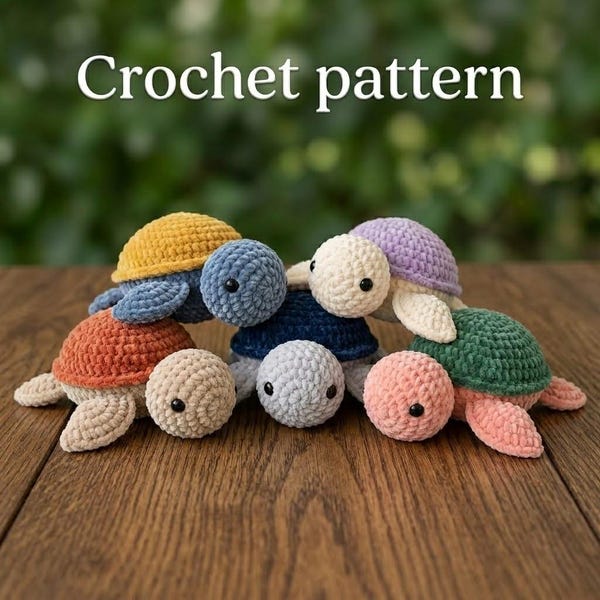 Chunky Yarn Sea Turtle - Etsy