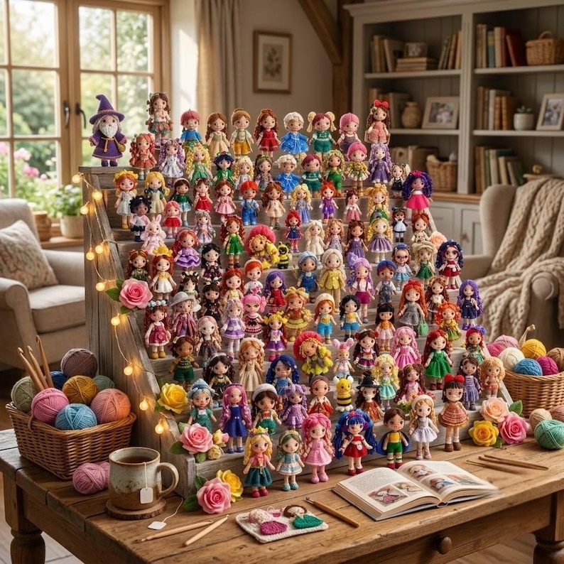 300+ Amigurumi Doll Crochet Pattern Bundle | Fairy & Princess Crochet ...