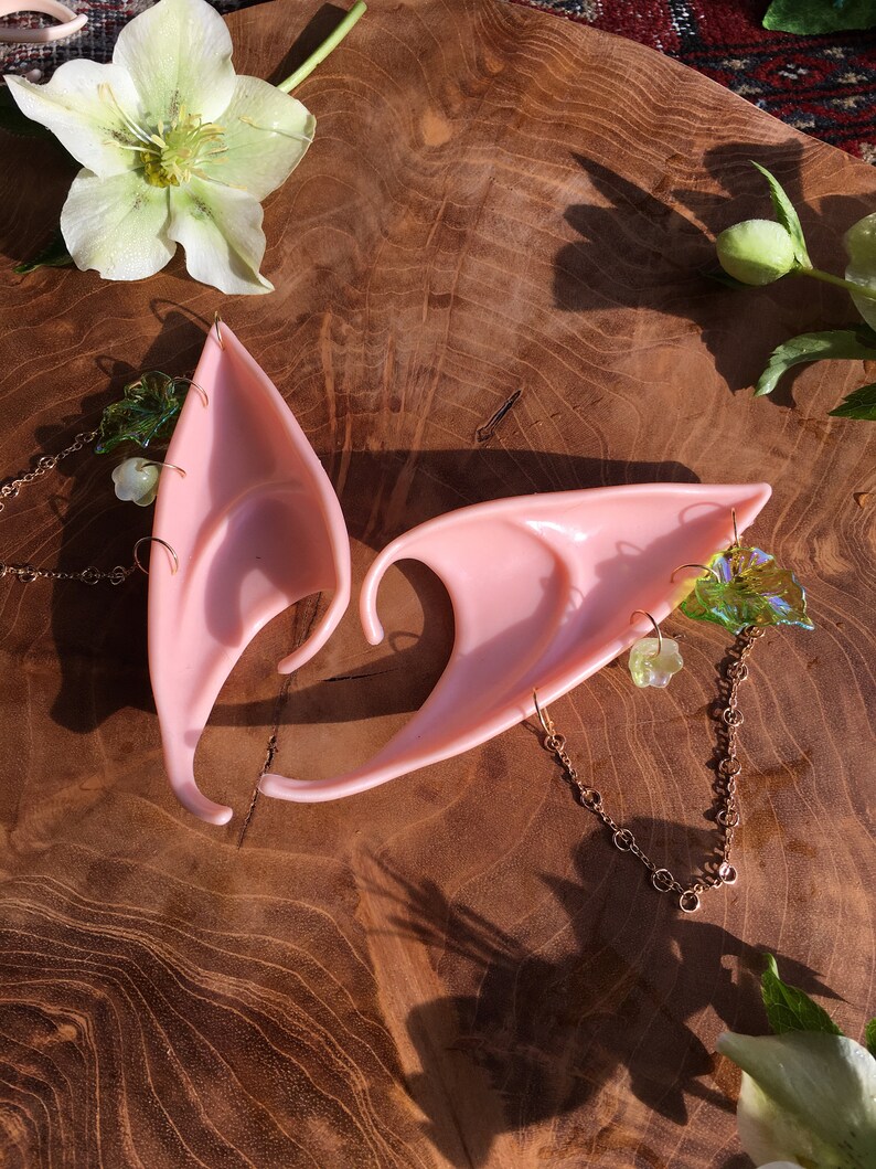 Chain Detail Cottagecore Fantasy Elf Ears - Etsy