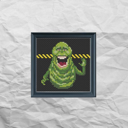 Ghostbusters Slimer Cult Classic Horror Cross Stitch - Etsy
