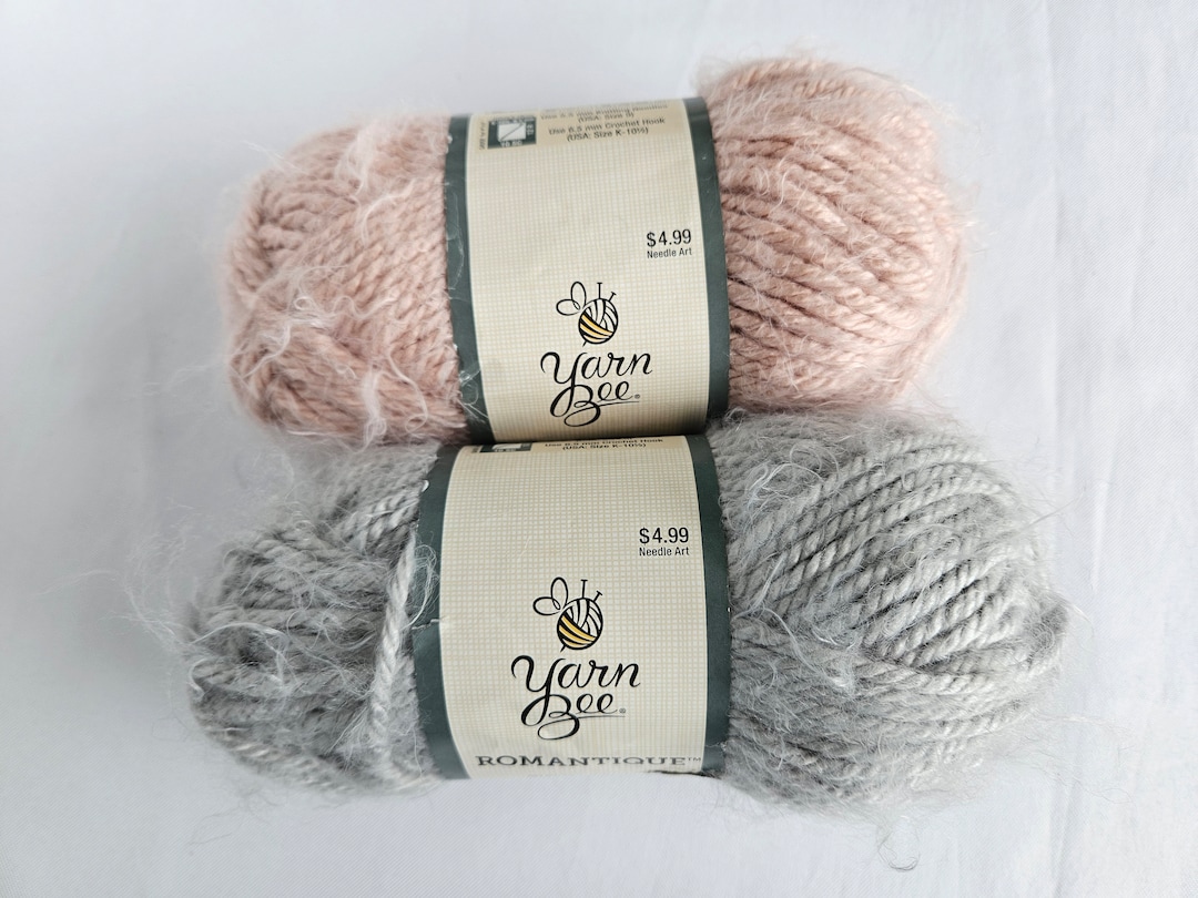 Hobby Lobby Yarn Bee Romantique mist or warm Blush 3.5z/100g, 84yds/78m ...