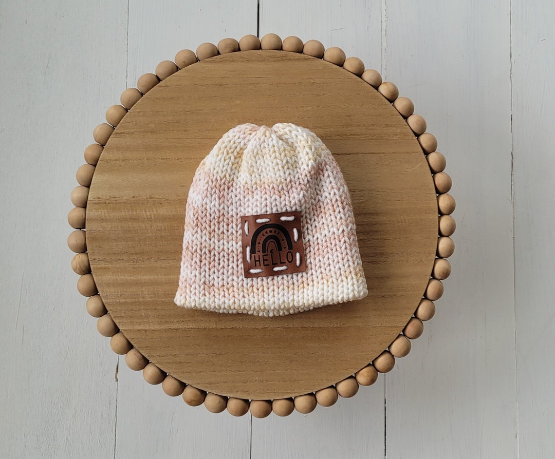 Girl Hello Baby Hat, Girl Winter Baby Hat, Baby Hat, Hello World Baby ...