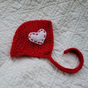 Newborn Valentine Baby Bonnet - Etsy