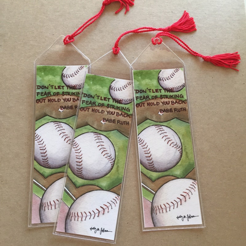 Baseball Bookmark - Etsy