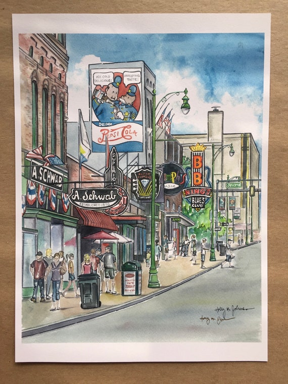 Beale St Memphis Map Printable