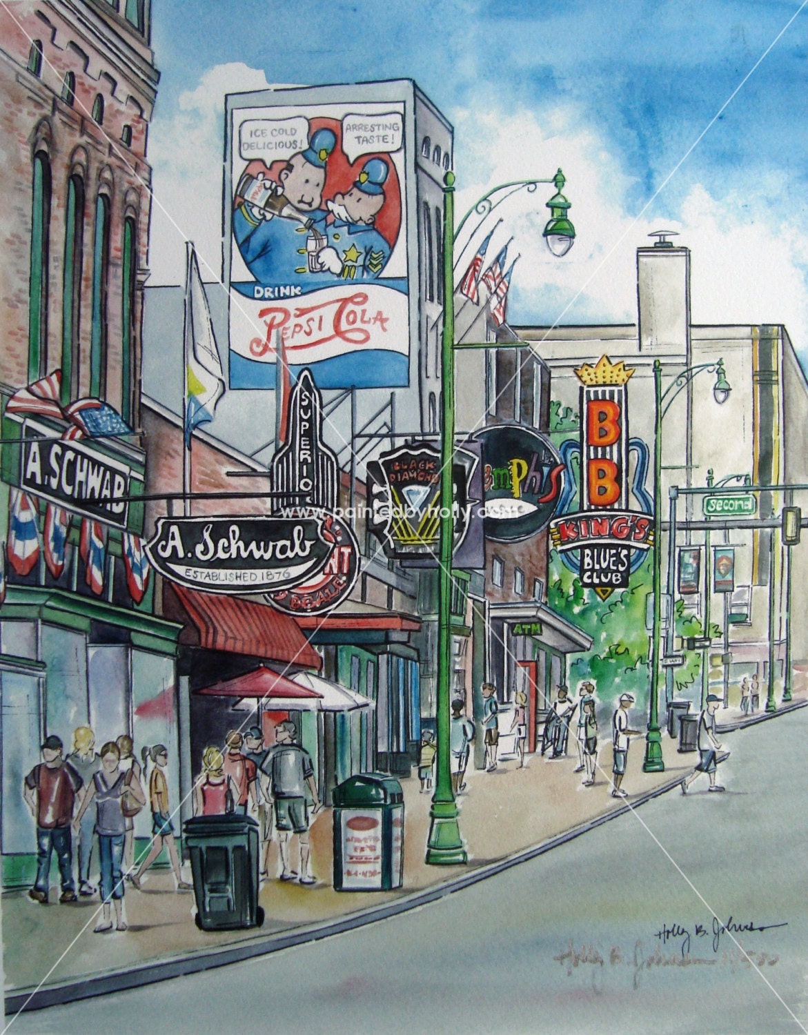 Beale St Memphis Map Printable