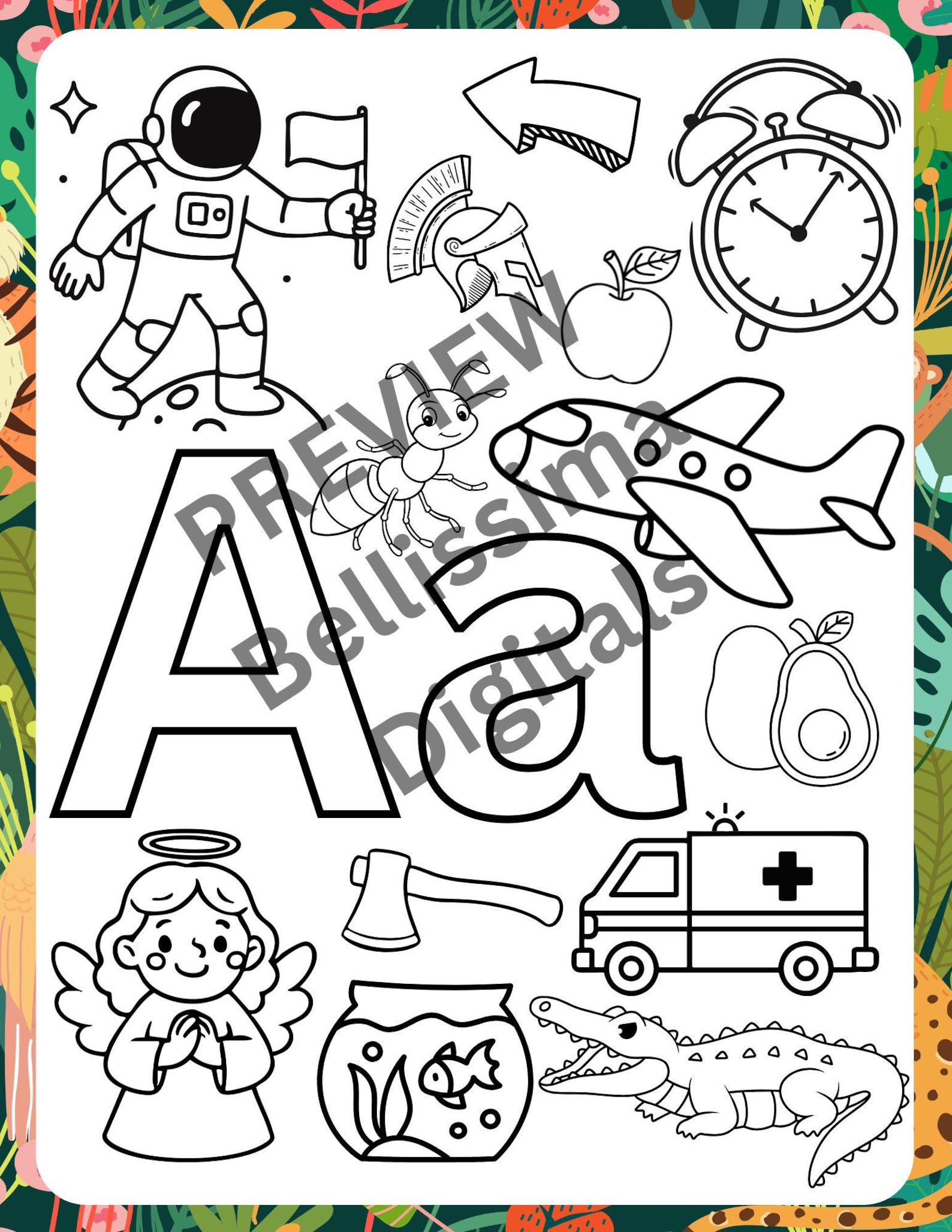 Toddler Worksheets Printable | Alphabet Tracing Coloring Book | 52 ...