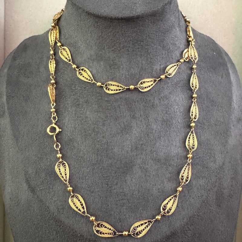 Trifari Filigree Necklace - Etsy