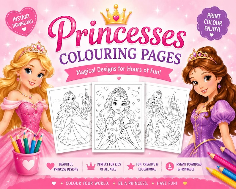 20princesses Coloring Pages | Printable Princess Colouring Sheets for ...