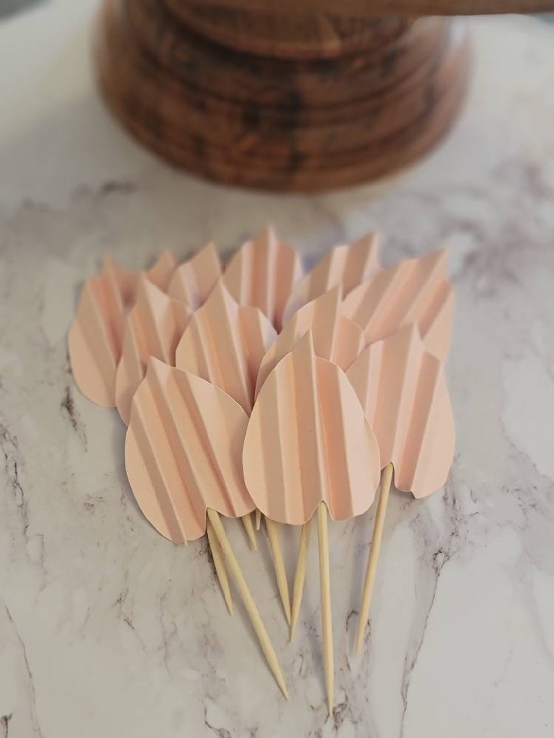 Paper Palm Fan Cupcake Toppers- Aesthetic, Boho, Trending ***FOOD SAFE ...