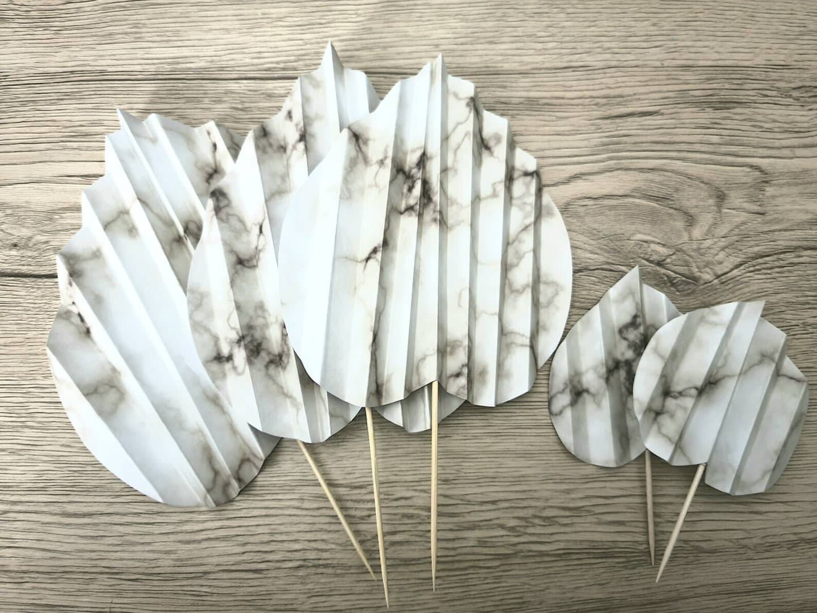 Paper Palm Fan Cake Toppers- Aesthetic, Boho, on Trend ***FOOD SAFE ...