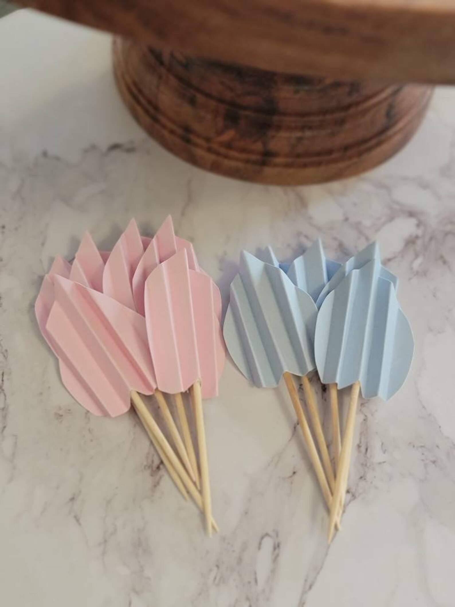 Paper Palm Fan Cupcake Toppers- Aesthetic, Boho, Trending ***FOOD SAFE ...