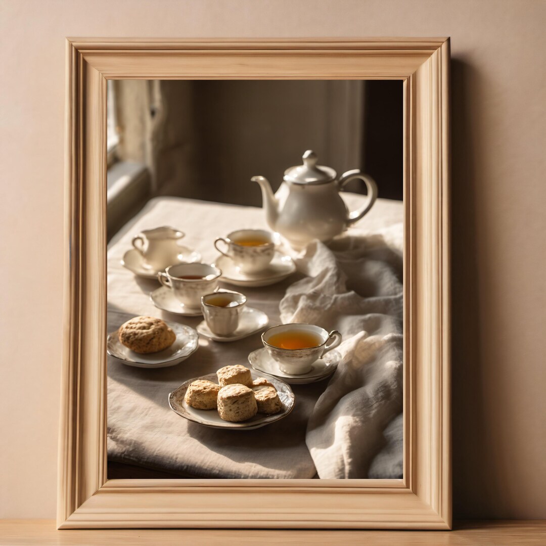 Vintage Tea Wall Art Set, Rustic Kitchen Decor (digital Download) - Etsy