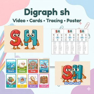 Digraphs Video Bundle (sh, Ch, Wh, Ph, Th) - Etsy UK