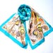 Silk Scarf, Sea Shells, Blue and Beige Long, Handpainted Scarf - Etsy