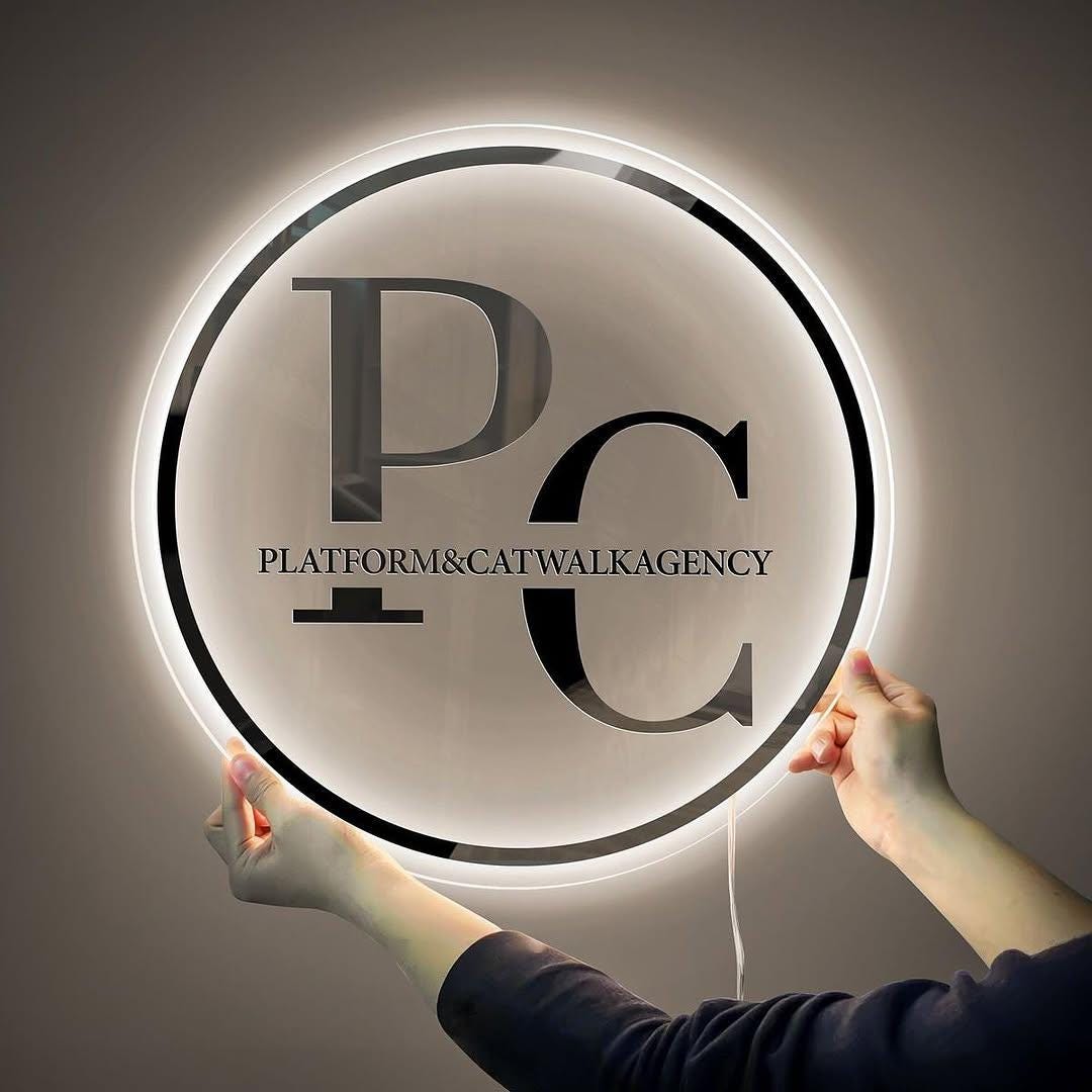 Custom LED Acrylic Neon Logo Sign | Business Wall Art for Office, Salon ...