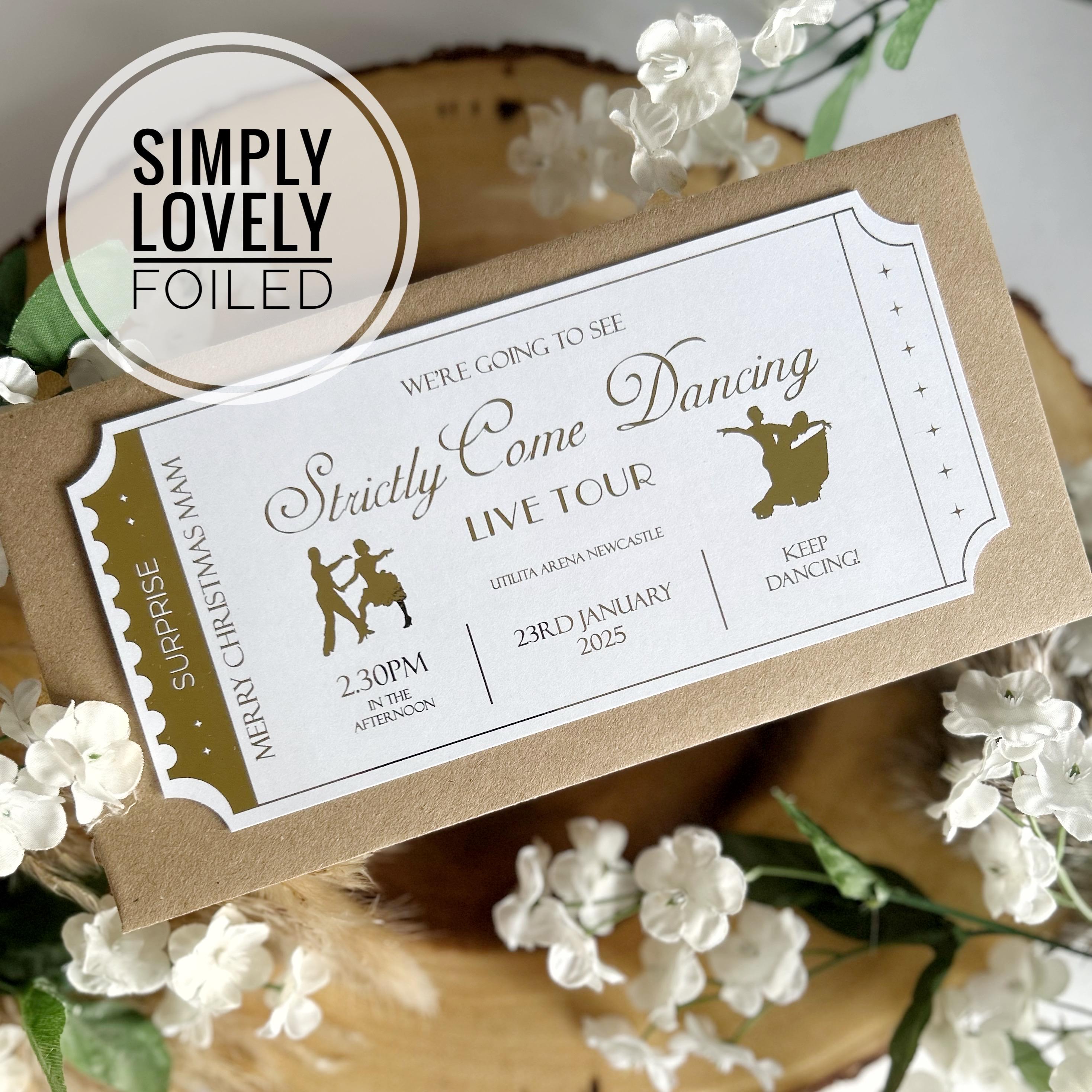 Ticket | Strictly Come Dancing | Live Tour | Theatre | Gift Reveal ...