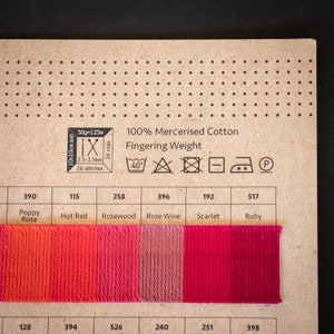 Scheepjes Catona Shade Card, Color Palette, Color Chart, Handy Cotton ...
