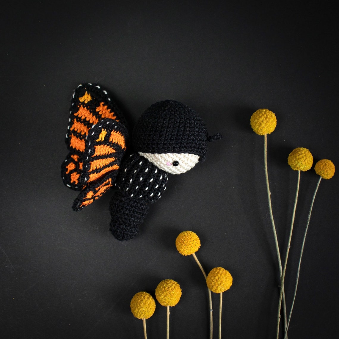 Crochet Pattern MONARCH BUTTERFLY Amigurumi Diy Caterpillar - Etsy