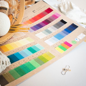Scheepjes Catona Shade Card, Color Palette, Color Chart, Handy Cotton ...