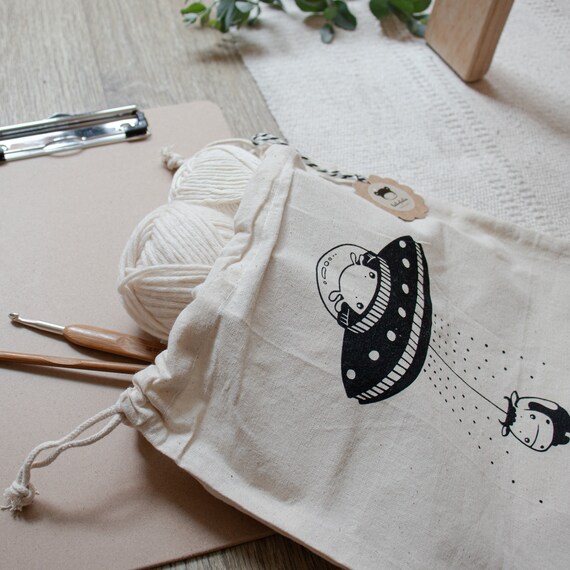 Craft Supplies & Tools Project Bag UFO UnFinished Objects knitting gift ...