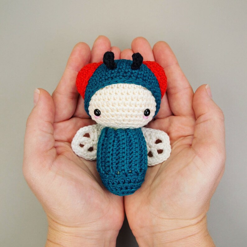 Crochet Pattern Lalylala GREEN BOTTLE FLY Amigurumi Diy • Life Cycle ...