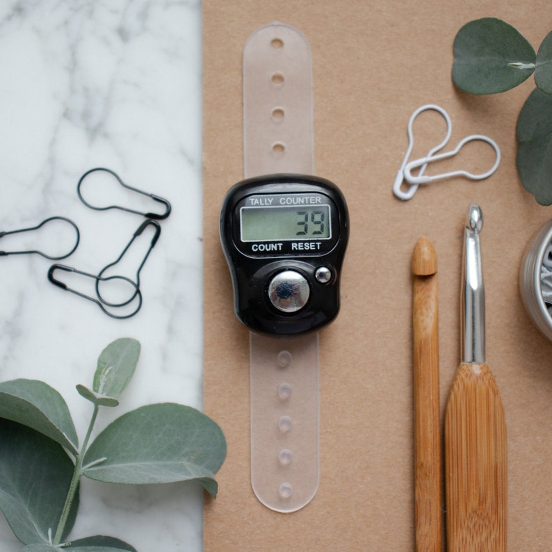 Digital Row Counter for knitting and crochet black tally | Etsy