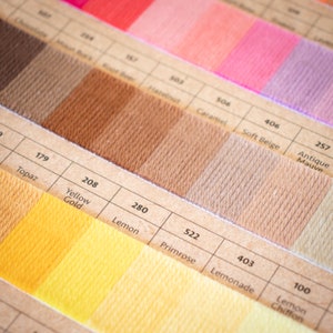 Scheepjes Catona Shade Card, Color Palette, Color Chart, Handy Cotton ...