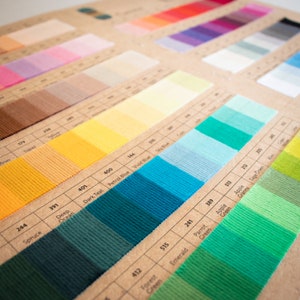 Scheepjes Catona Shade Card, Color Palette, Color Chart, Handy Cotton ...