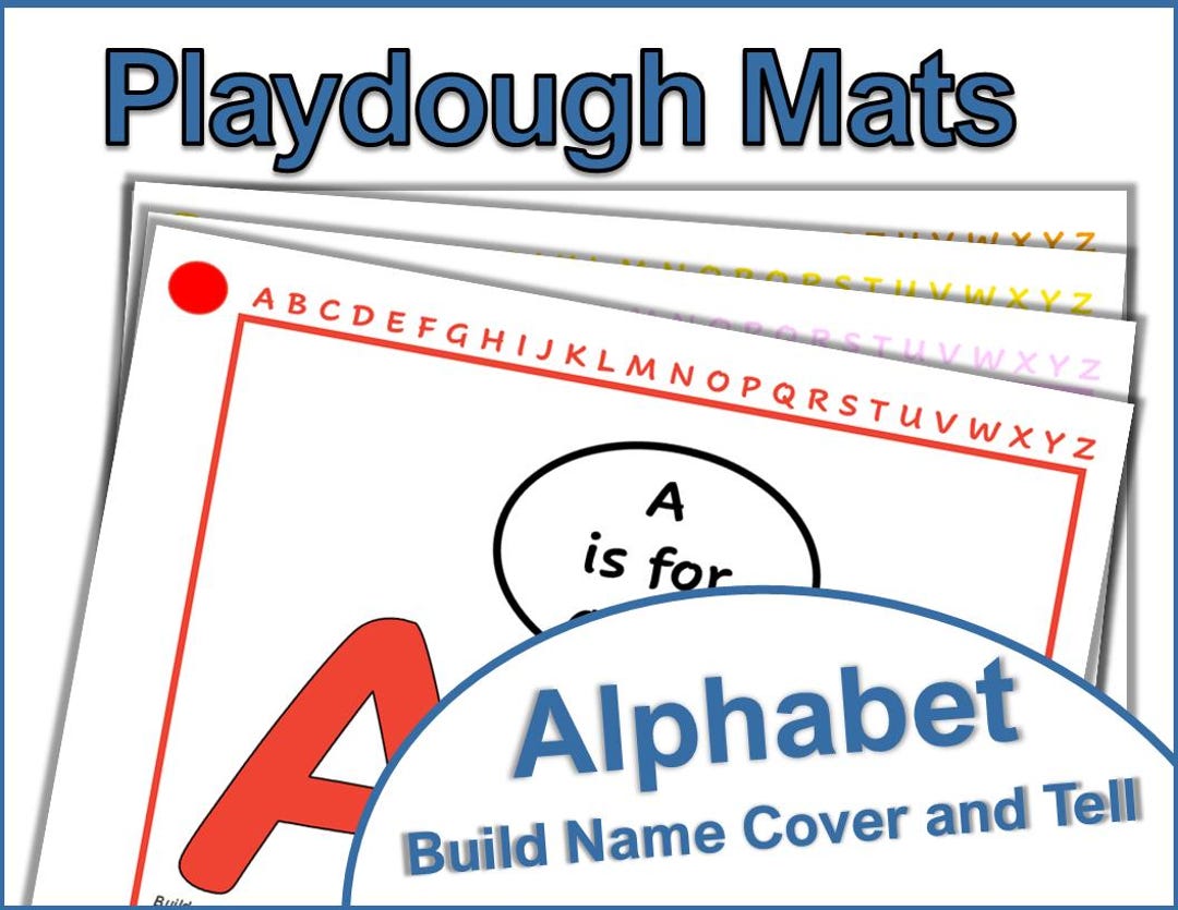 Alphabet Playdough Mats Build the Letter Letter Sounds Preschool ...