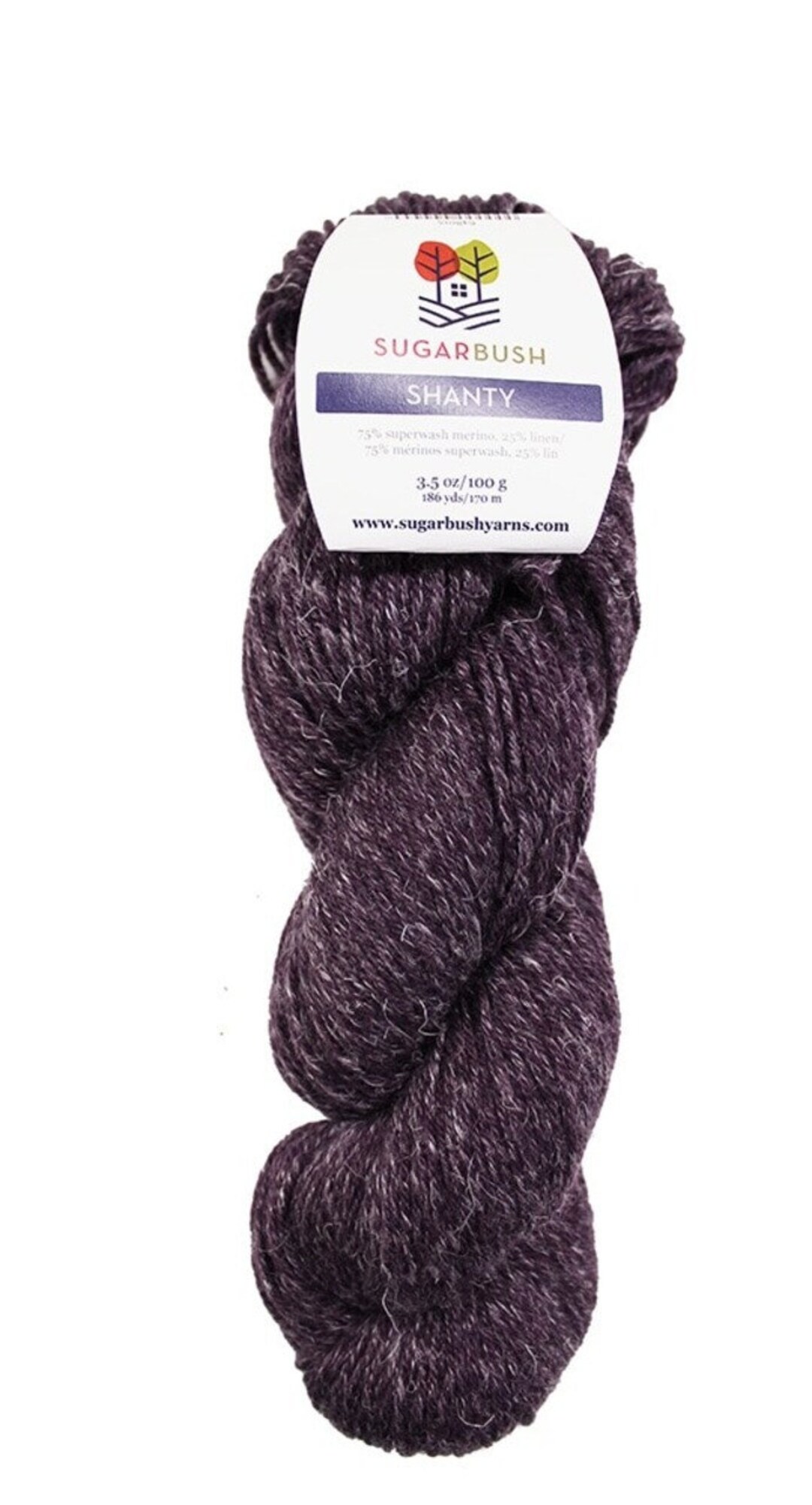 Sugarbush Wool Linen Shanty Yarn Twilight - Etsy
