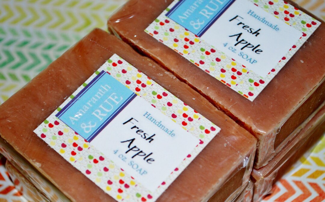 Fresh Apple Handmade Soap - 4 Oz. - Etsy