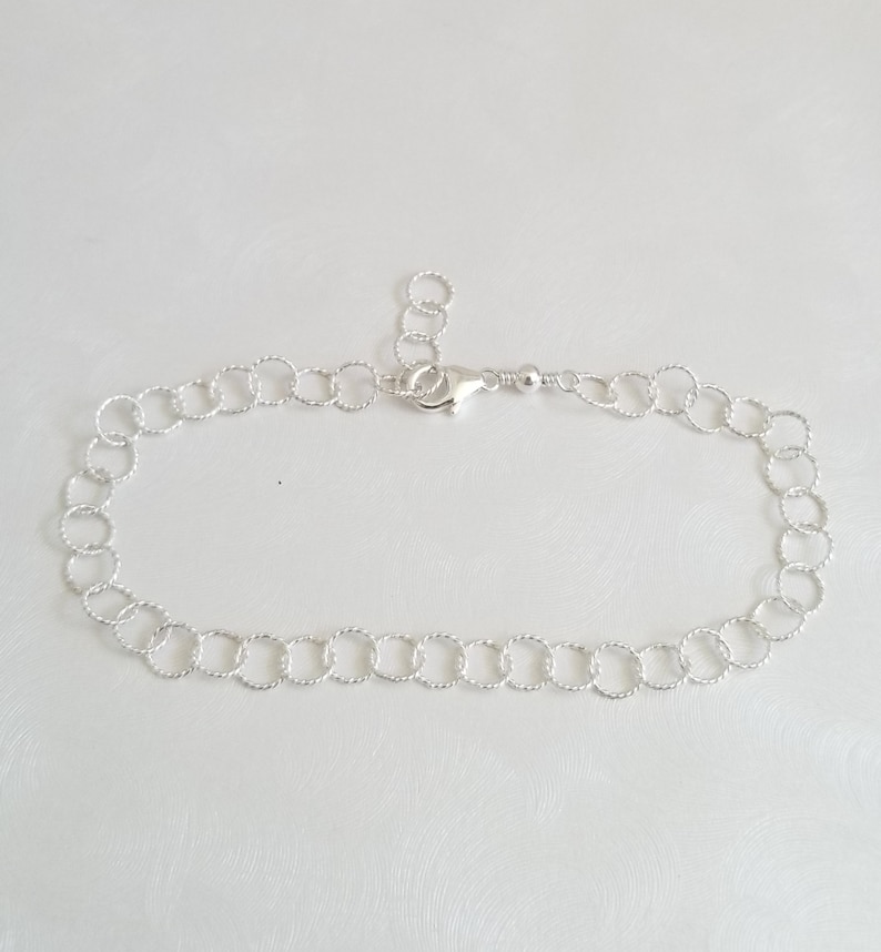 Sterling Silver Chain Bracelet, Dainty Silver Bracelet for Women ...