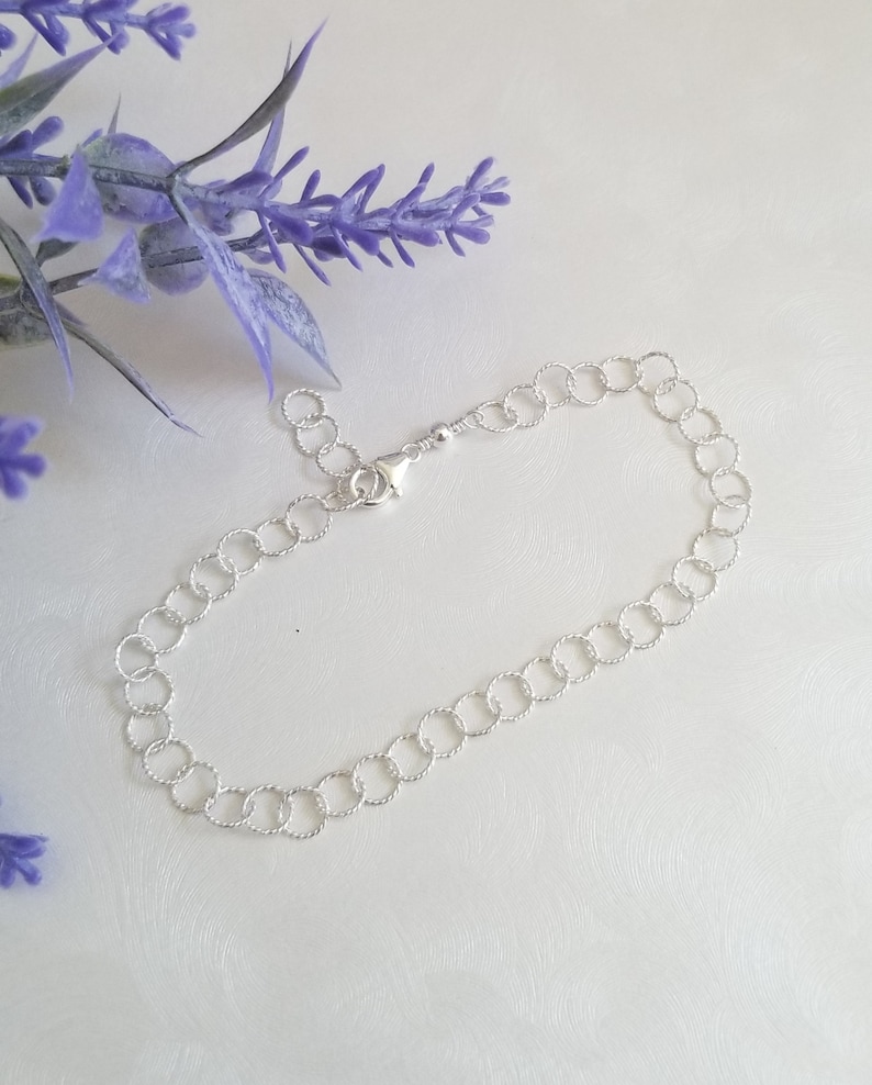 Sterling Silver Chain Bracelet, Dainty Silver Bracelet for Women ...