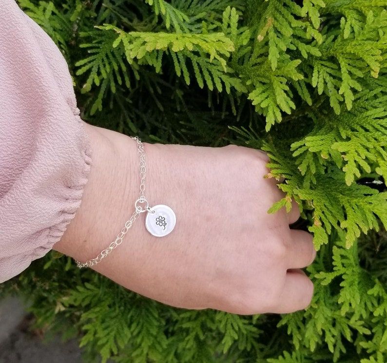 Graduation Gift for Her, Flower Charm Bracelet, Gift Idea for Her ...
