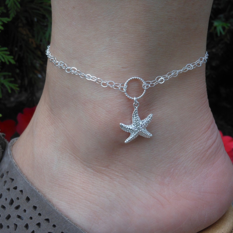 Starfish Anklet - Etsy