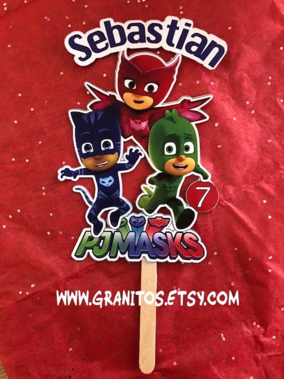 PJ MASK Inspired Cake Topper. Kids Love It - Etsy